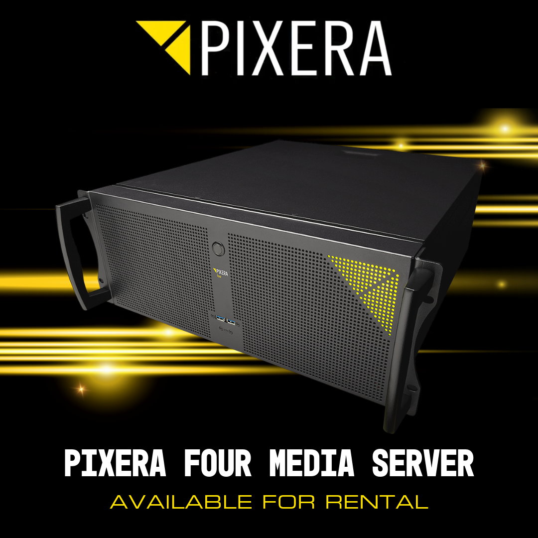 PIXERA Four Media Server now Available for Rental - Audio Visual Events®